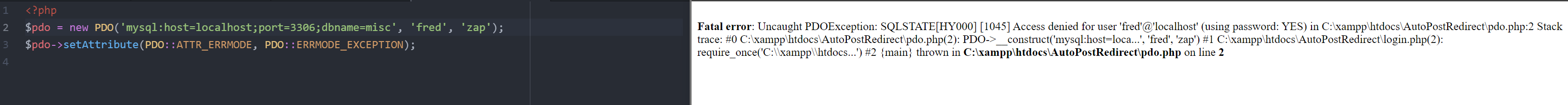Solved I checked my.ini is mysql (xampp) my port is 3306, I | Chegg.com
