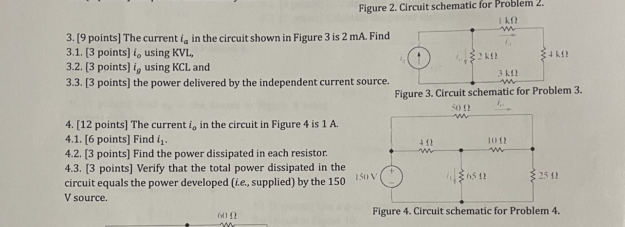 Solved Figure 2. ﻿Circuit schematic for Problem 2.[ 9 | Chegg.com