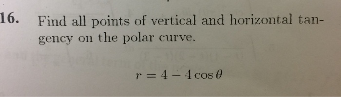 Solved Find all points of vertical and horizontal tangency | Chegg.com