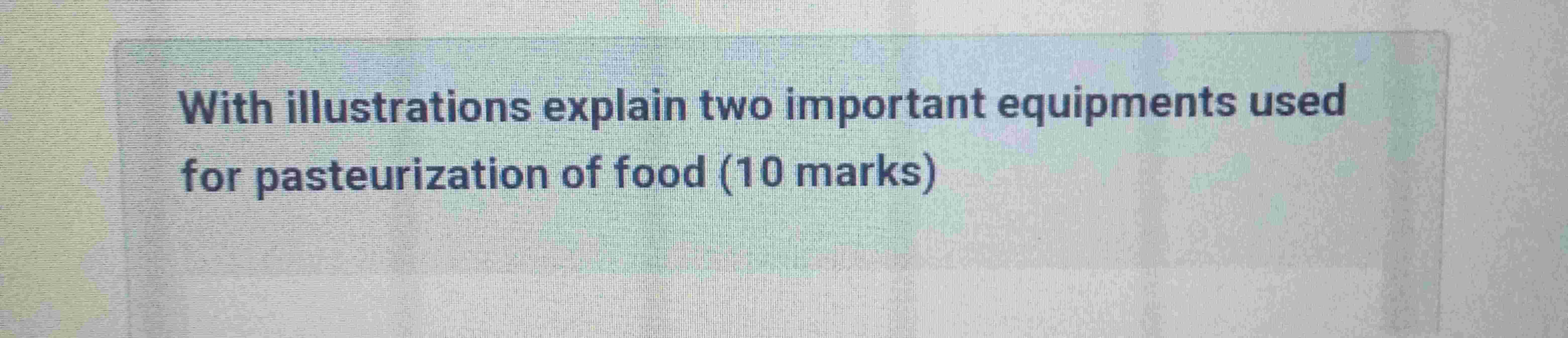 Solved With illustrations explain two important equipments | Chegg.com