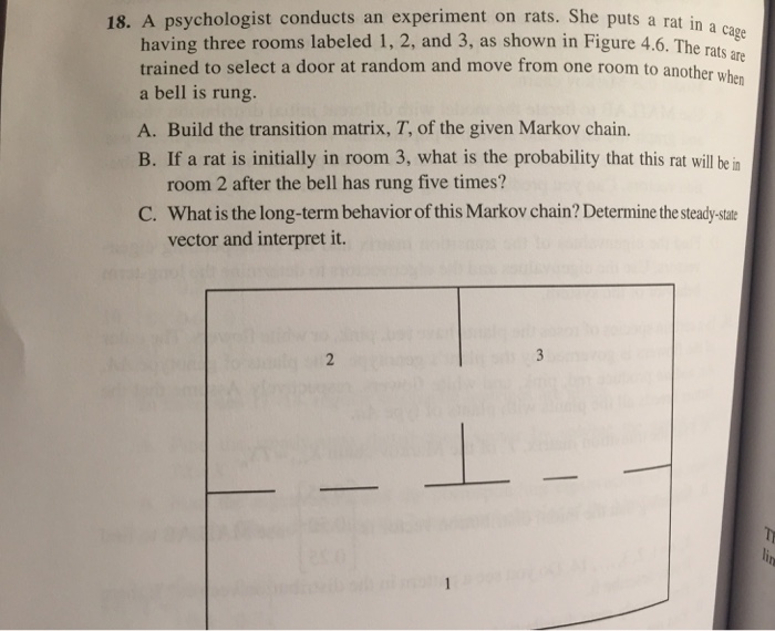 Solved 18. A psychologist conducts an experiment on rats. | Chegg.com