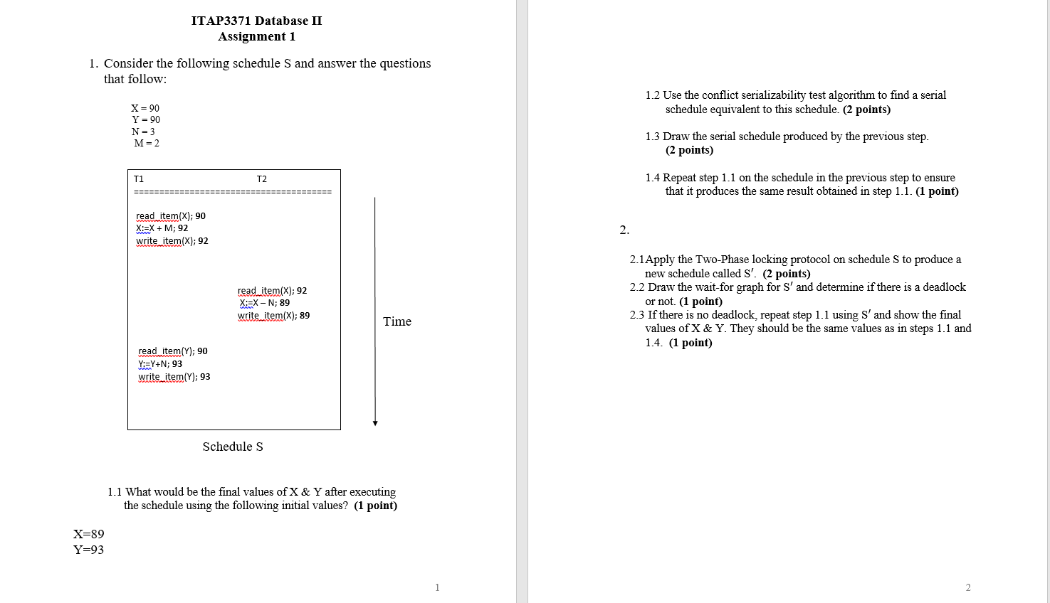 Solved 1.1 ﻿is already solved. please solve the rest | Chegg.com