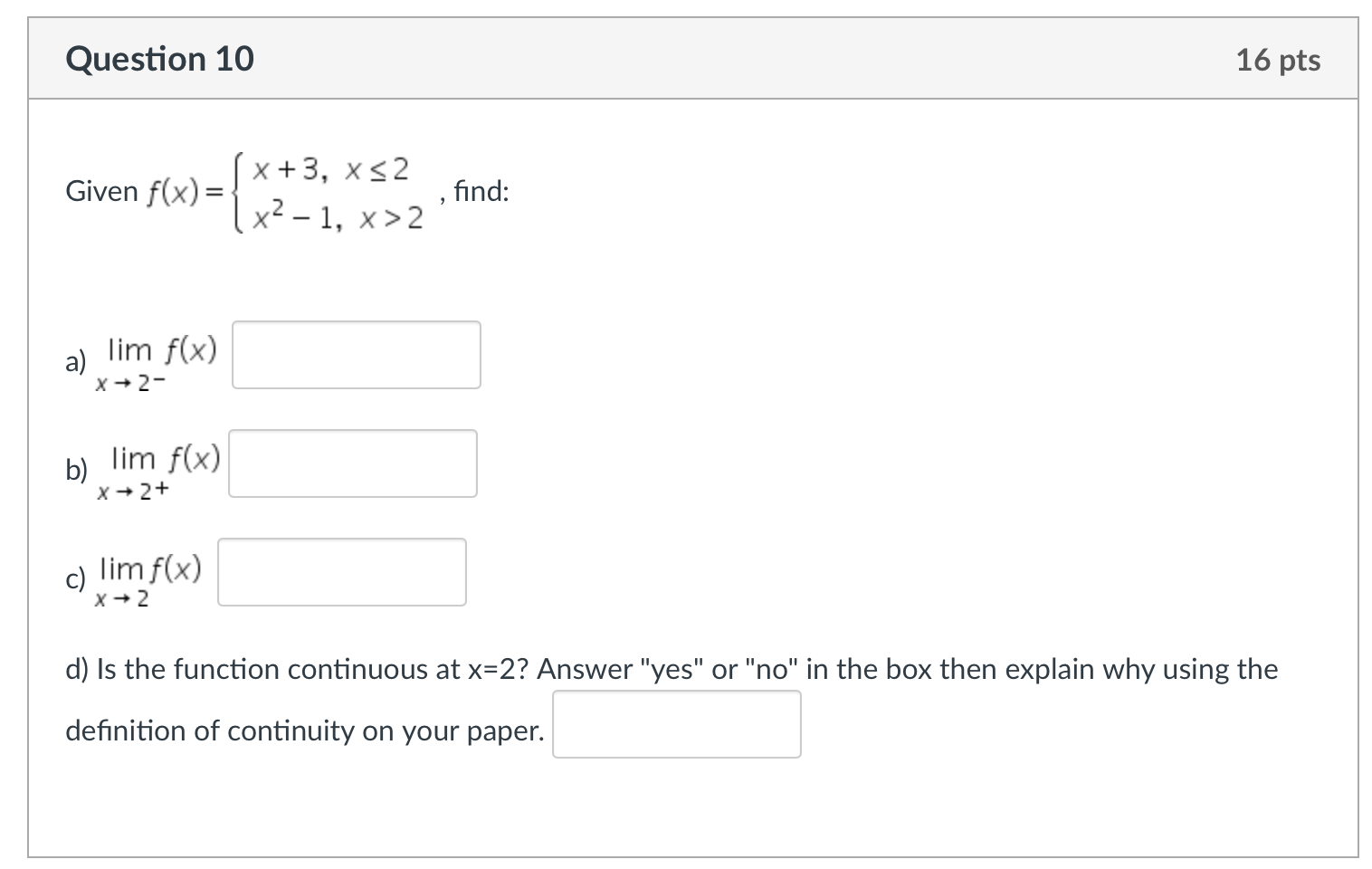 Solved Given \\( f(x)=\\left\\{\\begin{array}{l}x+3, x \\leq | Chegg.com