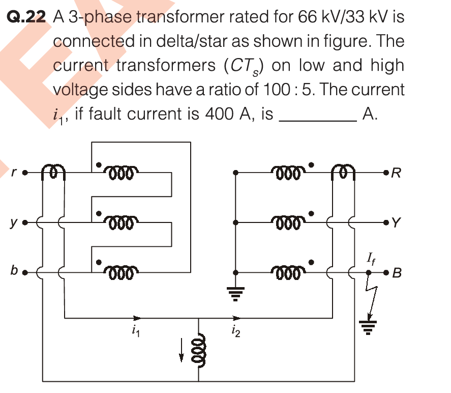Solved Q. 22 A 3-phase transformer rated for | Chegg.com