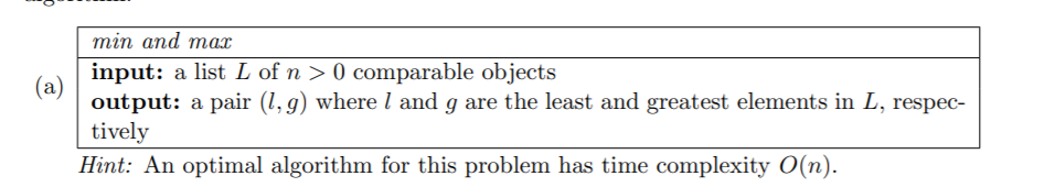 Solved For each of the following problems: design | Chegg.com