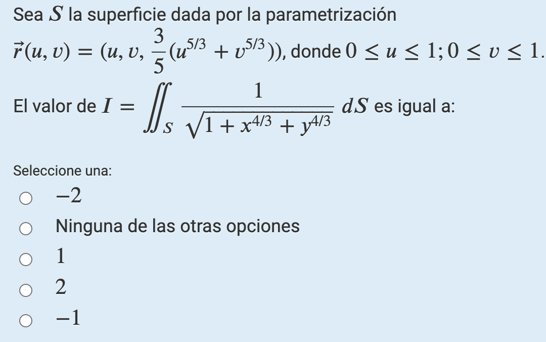 Solved Let 𝑆 be the area given by the parameterization 𝑟⃗ | Chegg.com