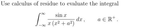Solved Use calculus of residue to evaluate the integral | Chegg.com