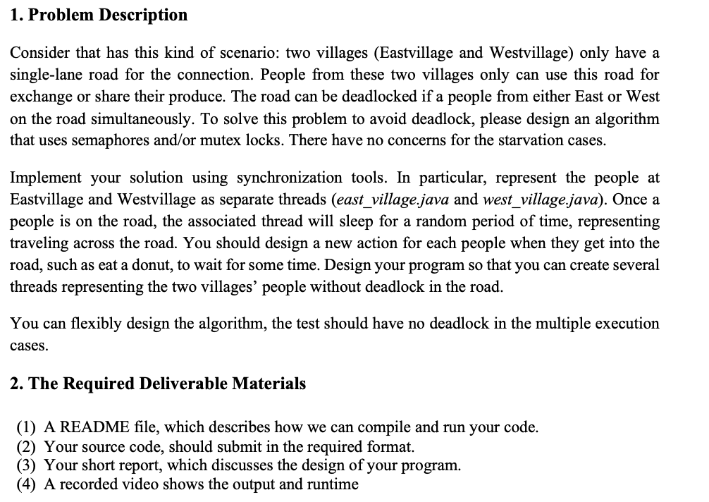 Solved 1. Problem Description Consider that has this kind of | Chegg.com
