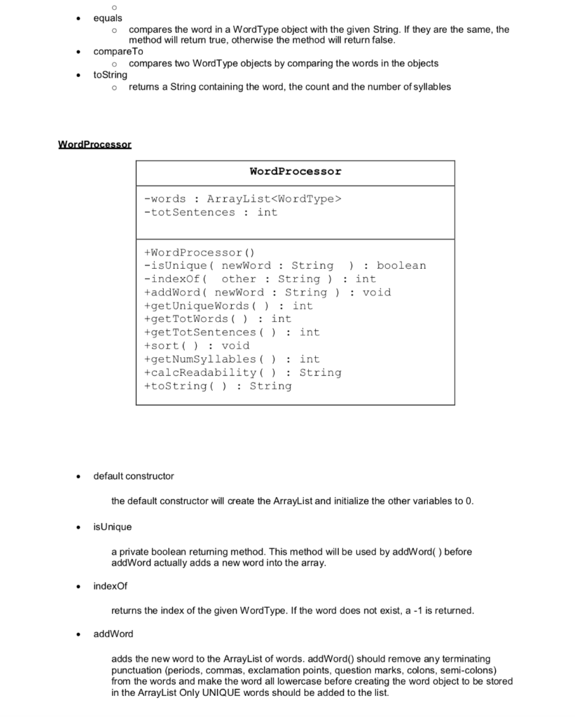Lab 6 CSC110 (ALL CODING IN JAVA) Problem: A text | Chegg.com