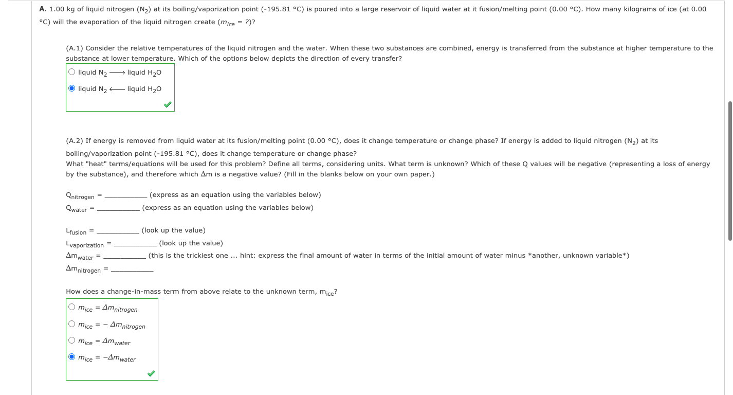 Solved 1.00 kg of liquid nitrogen (N2) at | Chegg.com