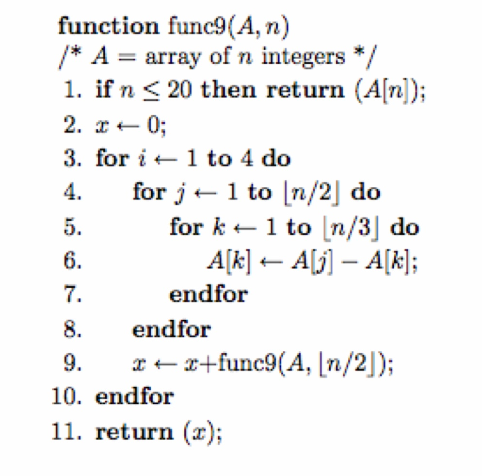 Write A Recurrence Relation Describing The Worst Case 