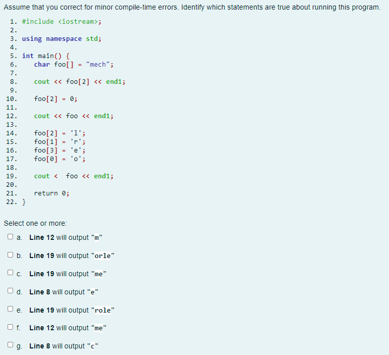 Solved 0 Assume That You Correct For Minor Compile Time 1360