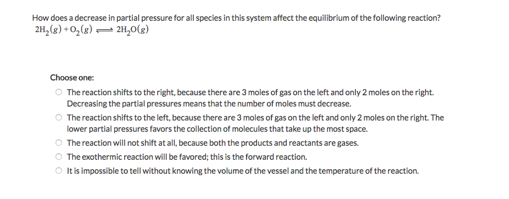 Solved How Does A Decrease In Partial Pressure For All Chegg