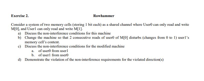 Solved Consider a system of two memory cells (storing 1 bit | Chegg.com