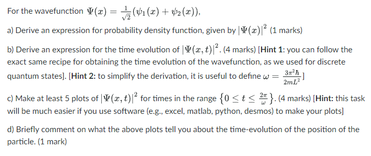 Solved Derive an expression for probability density | Chegg.com