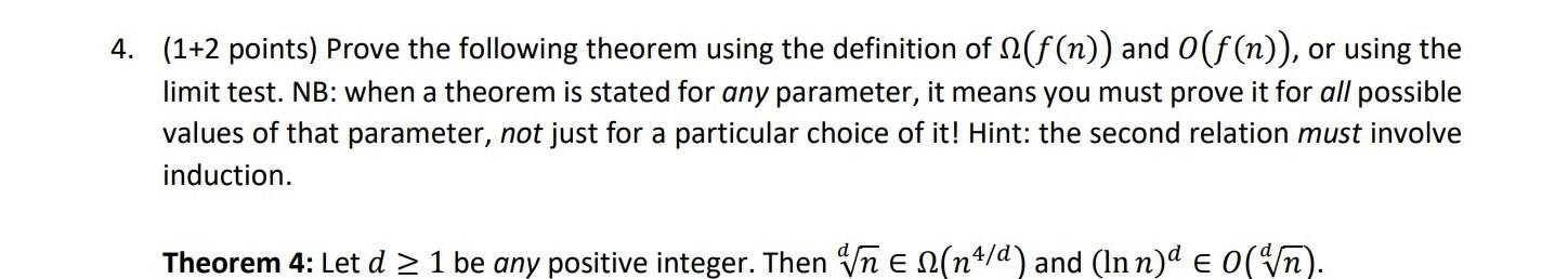Solved (1+2 points) Prove the following theorem using the | Chegg.com