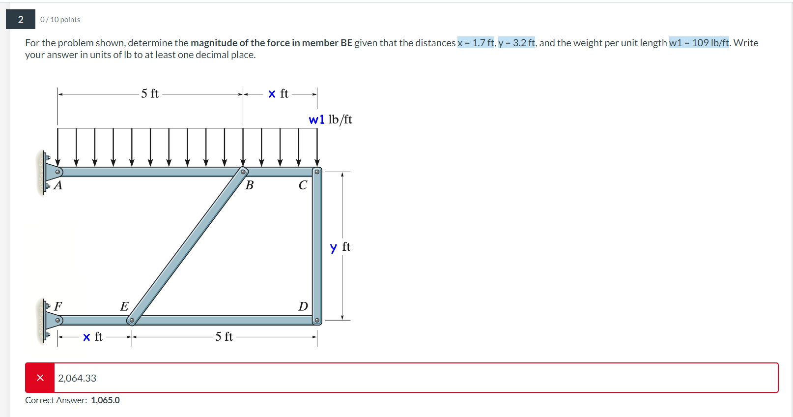 Solved For the problem shown, determine the magnitude of the | Chegg.com