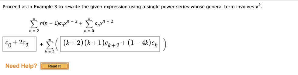 Solved Proceed as in Example 3 ﻿to rewrite the given | Chegg.com