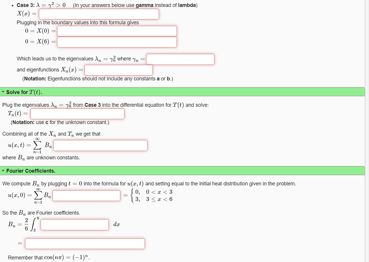 Solved We will solve the heat equation Ut = 4 ur, 0