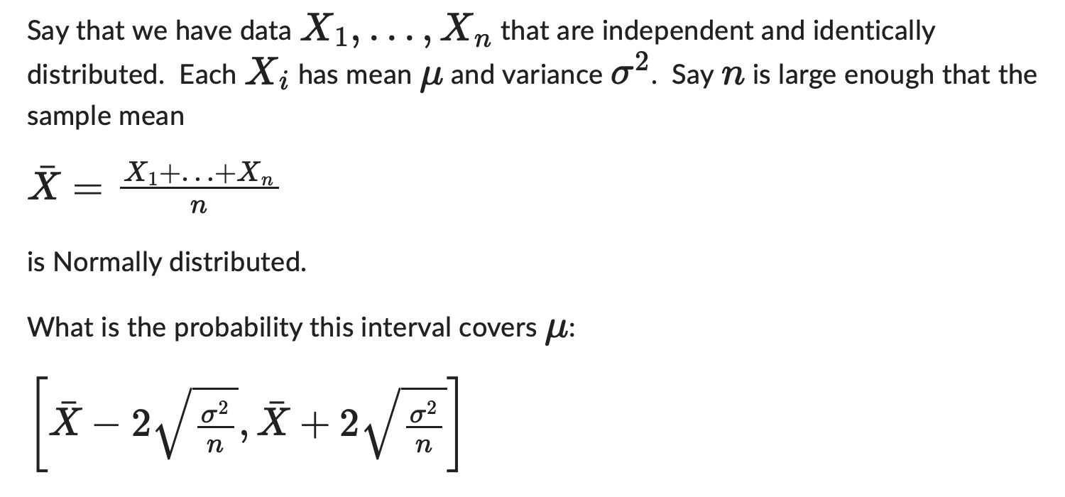 Solved Say that we have data X1,…,Xn that are independent | Chegg.com