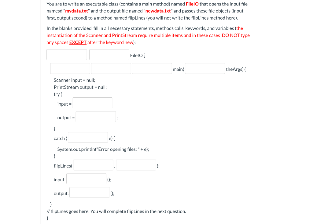 Solved You are to write an executable class (contains a main | Chegg.com