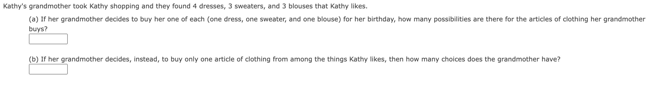 Solved into 2 categories, then how many different categories | Chegg.com