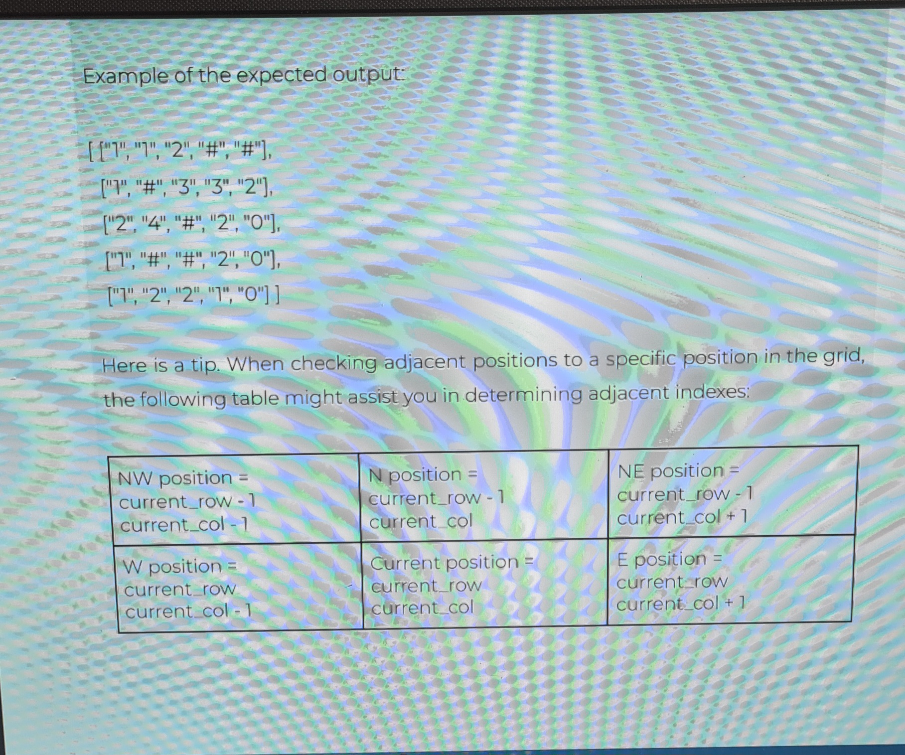 Solved Create a file named minesweeper.py Create a function | Chegg.com