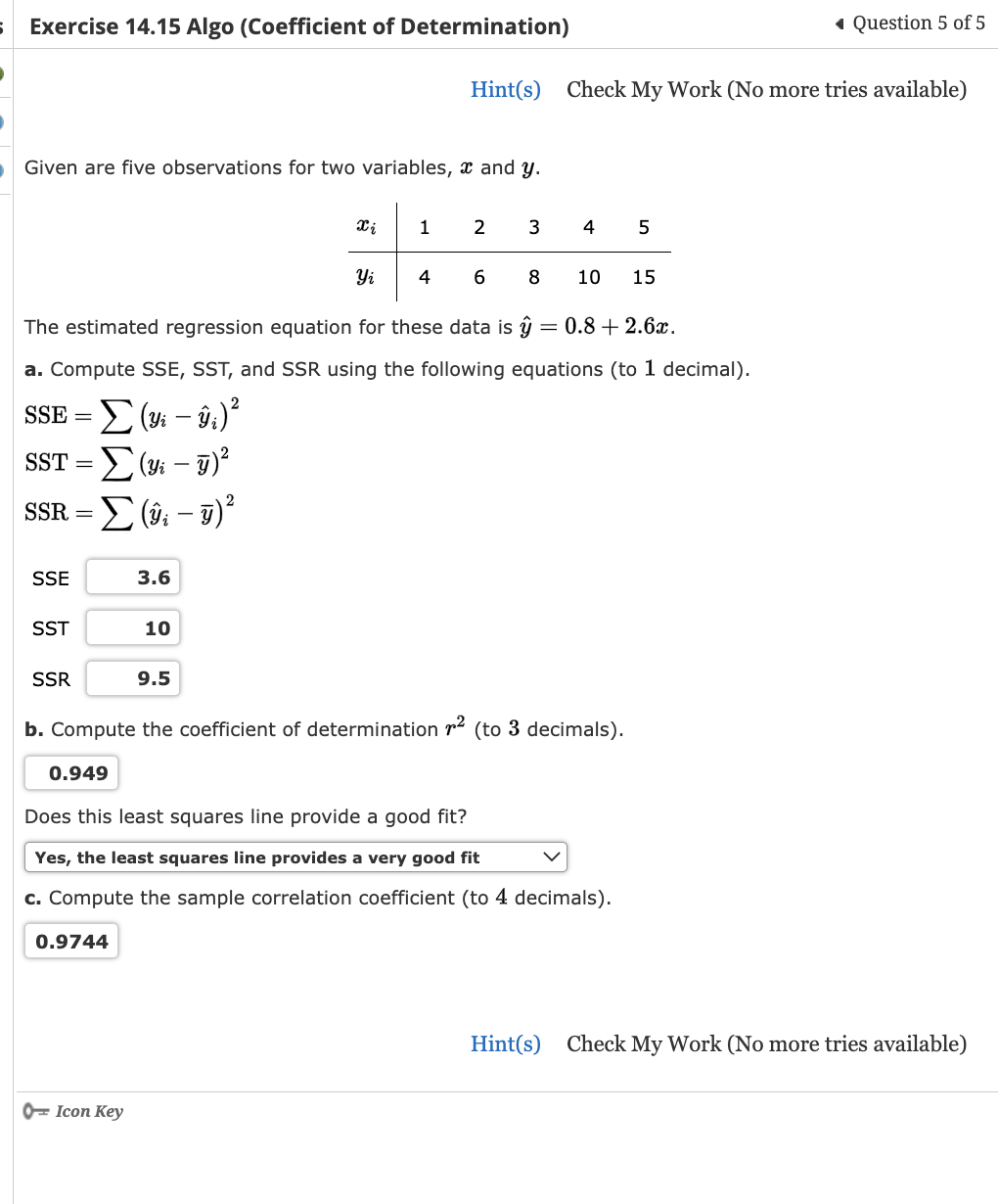 Solved Exercise 14.15 Algo (Coefficient of Determination) 4 | Chegg.com