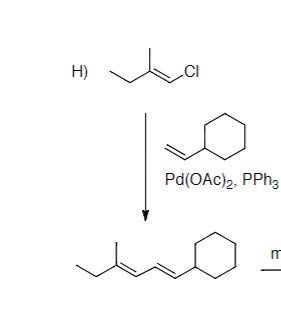 H) CI Pd(OAc)2. PPh3 | Chegg.com