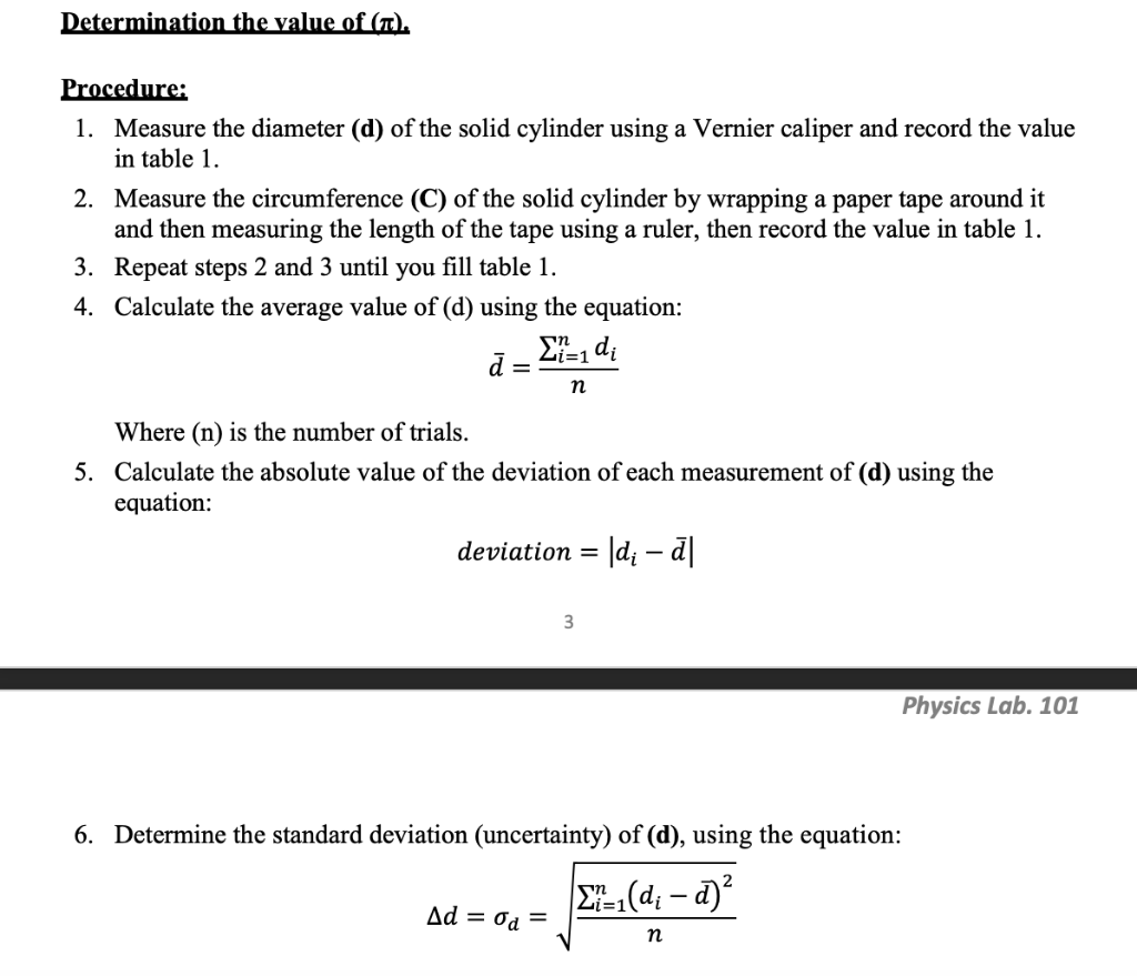 Solved This is a phys101 lab experiment the numbers in Red | Chegg.com