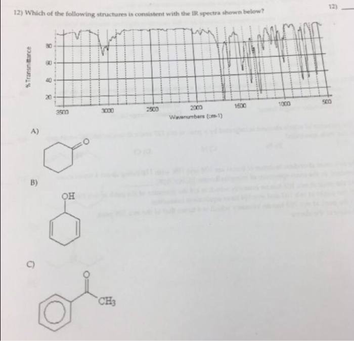 Solved 12) . 12) Which of the following structures is | Chegg.com