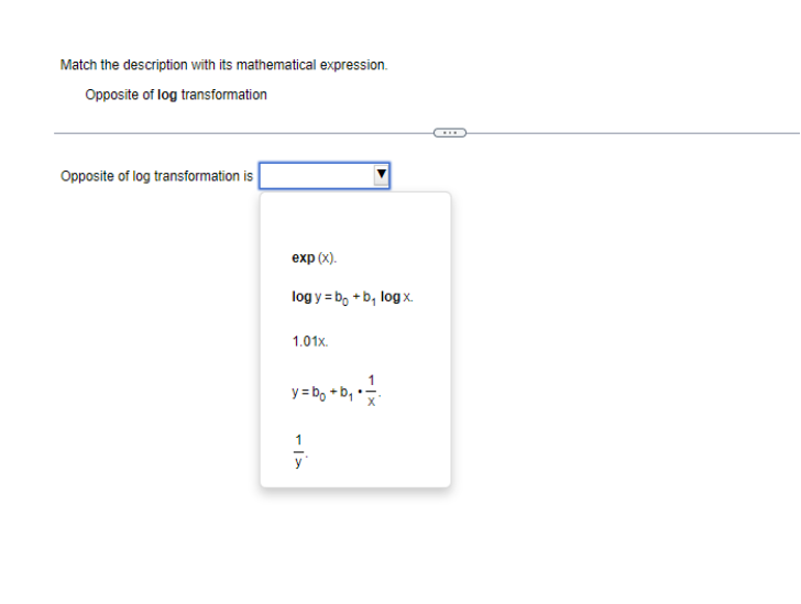 Solved Match the description with its mathematical | Chegg.com