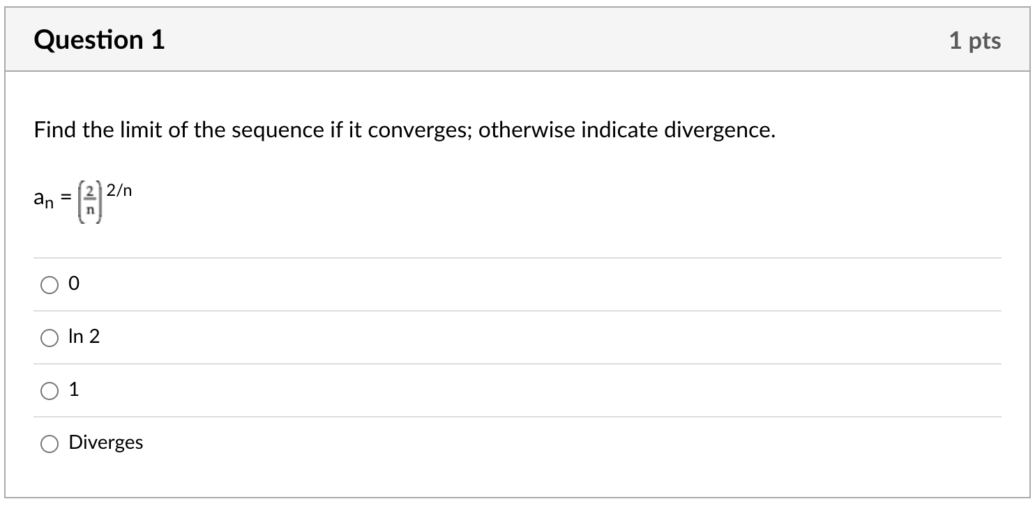 Solved Find the limit of the sequence if it converges; | Chegg.com