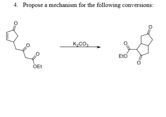Solved 4. Propose a mechanism for the following conversions: | Chegg.com