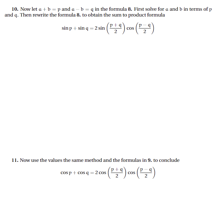 Solved Using the following three formulas: cos2x+sin2x=1 | Chegg.com