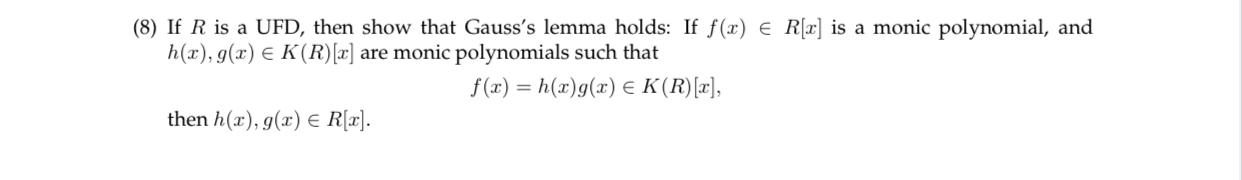 Solved A monic polynomial is a single variable polynomial in | Chegg.com