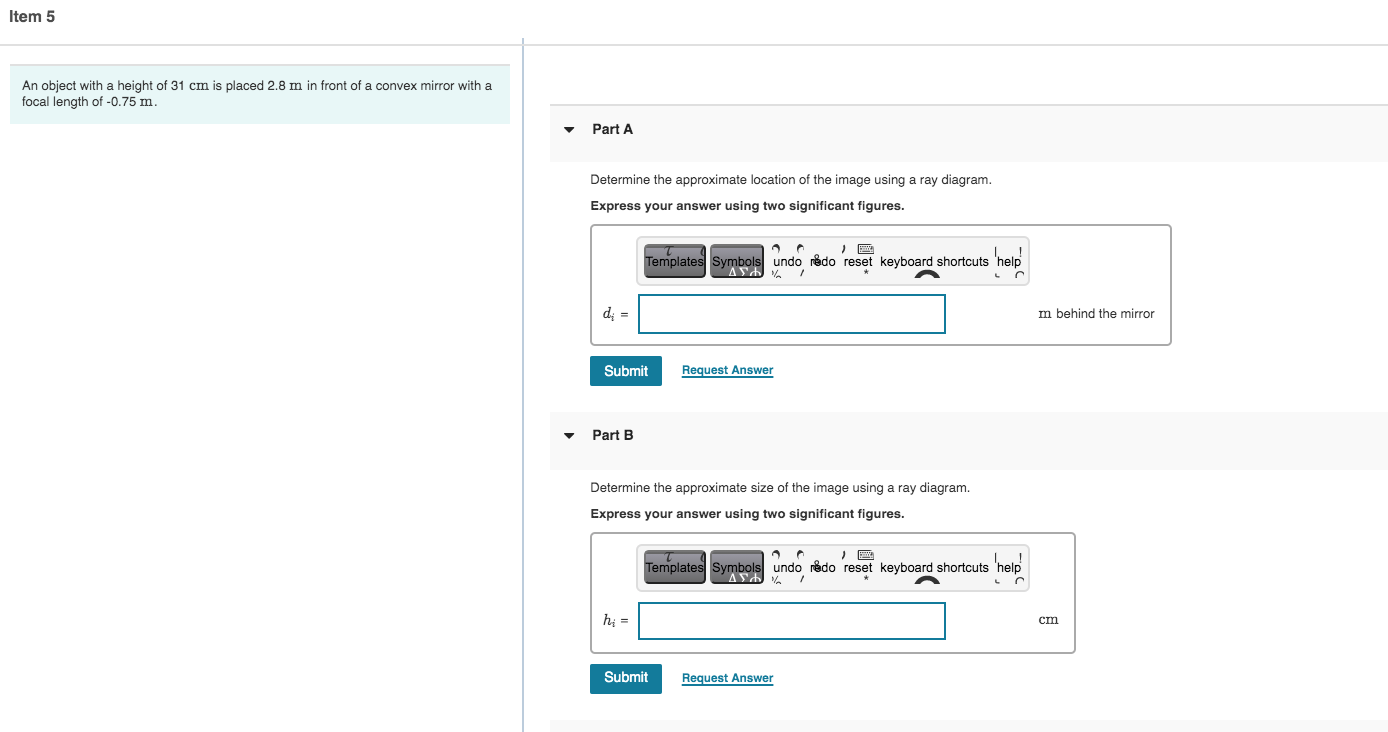 Solved Item 5 An object with a height of 31 cm is placed 2.8 | Chegg.com
