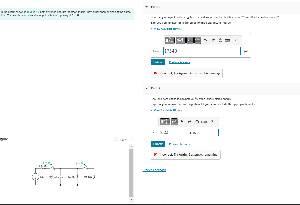 Solved In the circuit shown in 1 , both switches operate | Chegg.com
