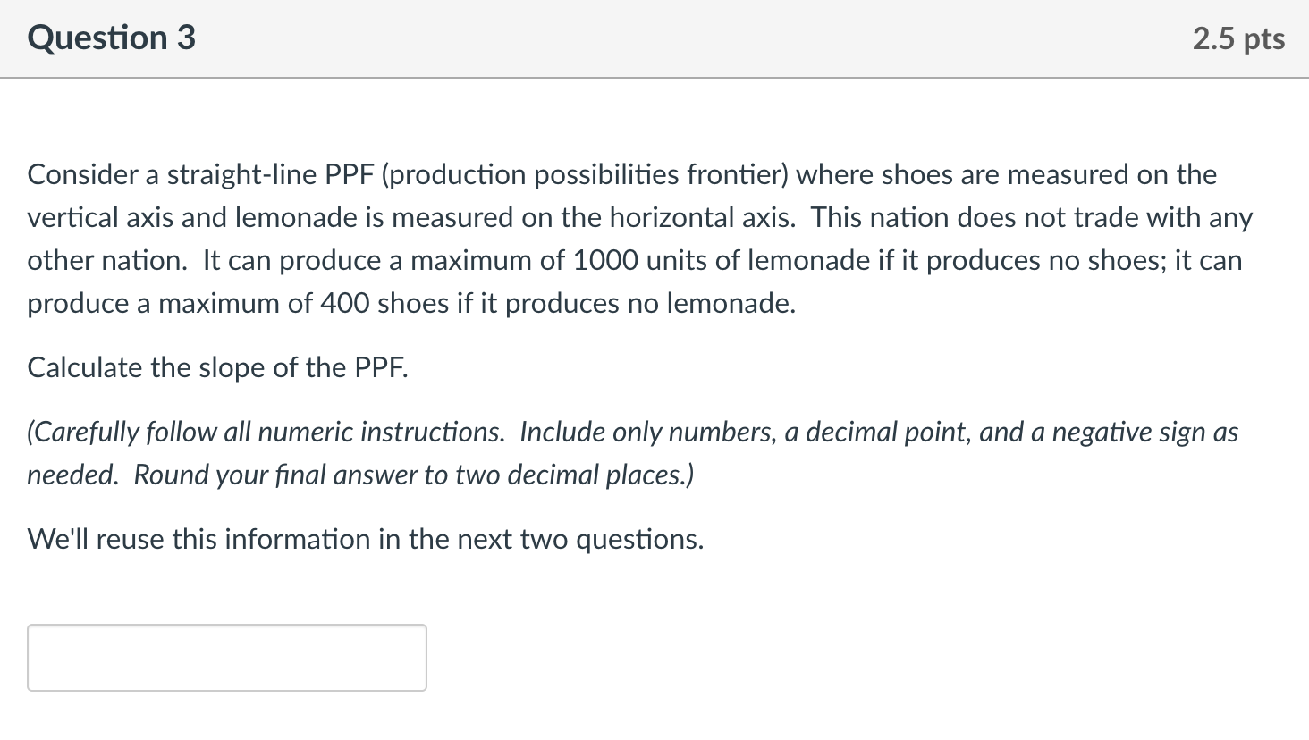 Solved Consider a straight-line PPF (production | Chegg.com