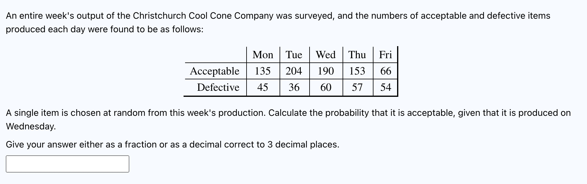 Solved A manufacturer has two production lines for making a | Chegg.com