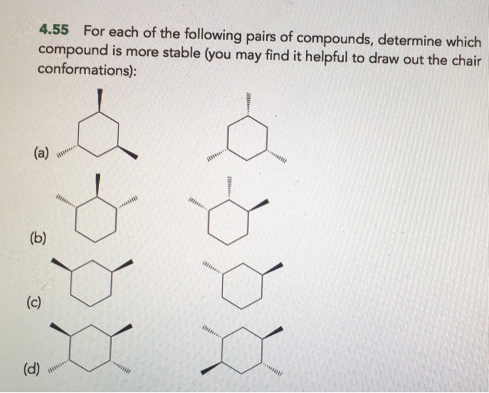 Solved For each of the following pairs of compounds, | Chegg.com