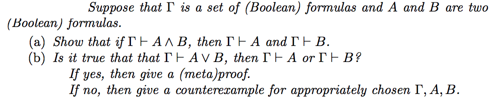 Solved Suppose that ? is a set of (Boolean) formulas and A | Chegg.com