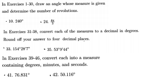 Solved In Exercises 1-30, draw an angle whose measure is | Chegg.com