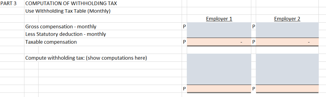 Solved DAILY Compensation Range Prescribed Withholding Tax 1 | Chegg.com
