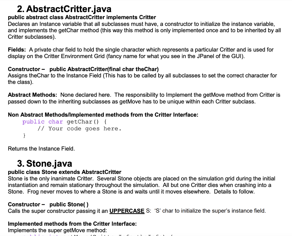 Solved You will create an Interface that lists constants and | Chegg.com