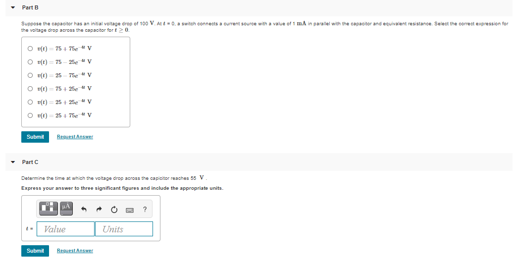 Solved Item 2 Create a first-order RC circuit (Figure 1) | Chegg.com