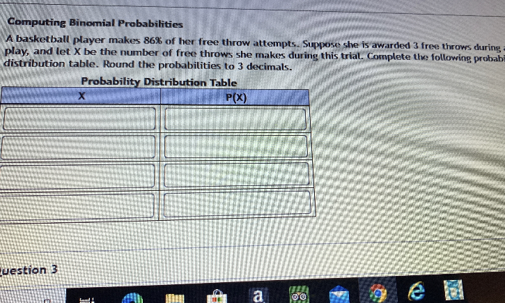 Solved Computing Binomial Probabilities A basketball player | Chegg.com