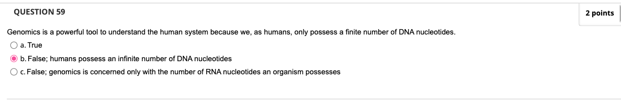 Solved Genomics is a powerful tool to understand the human | Chegg.com
