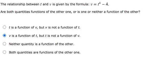 Solved The relationship between t and v is given by the | Chegg.com