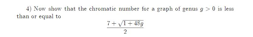Theorem 3 If G is a connected graph of genus g > 0, | Chegg.com
